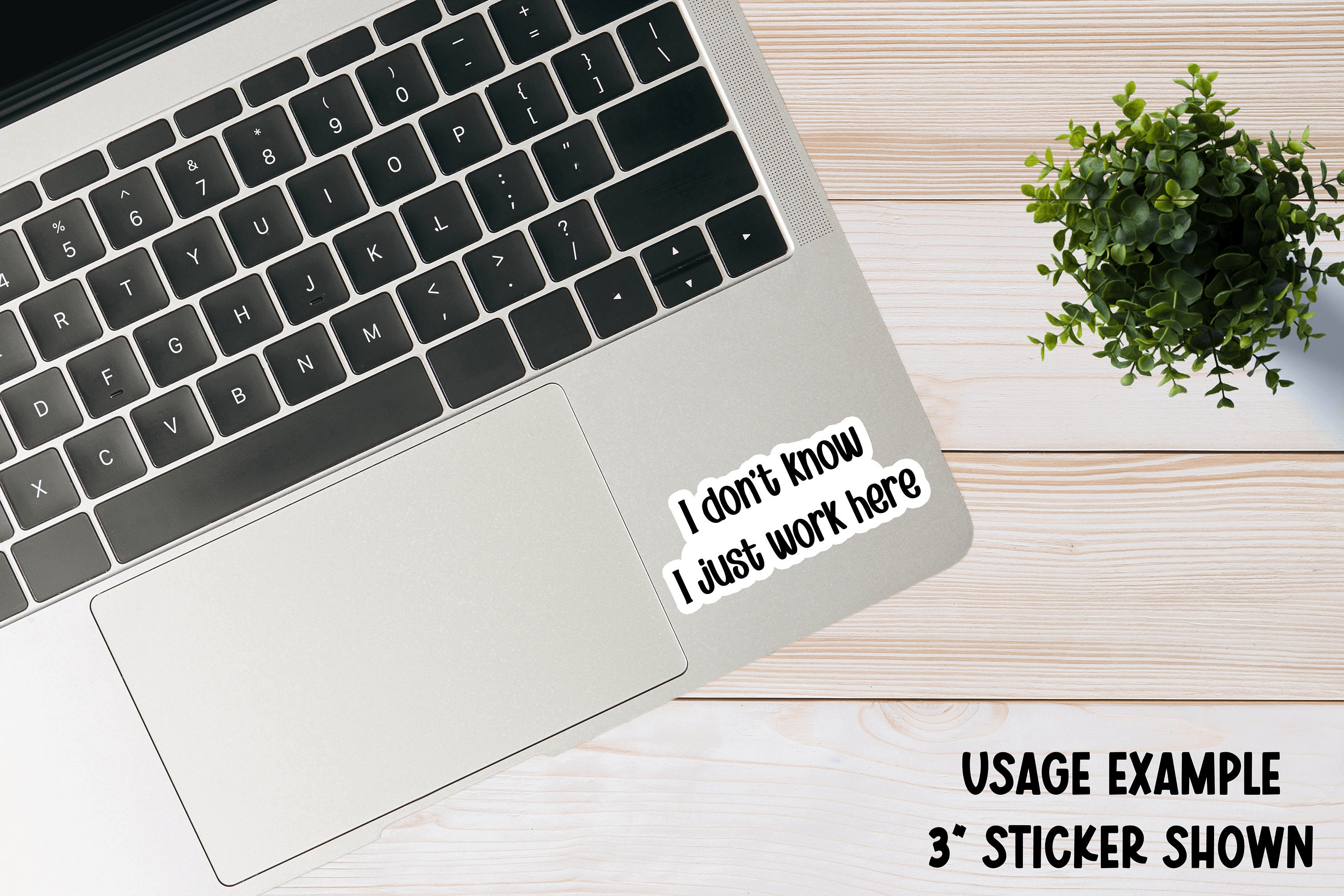 I Don't Know I Just Work Here Sticker, Work Gifts, Work Sticker, Funny ...