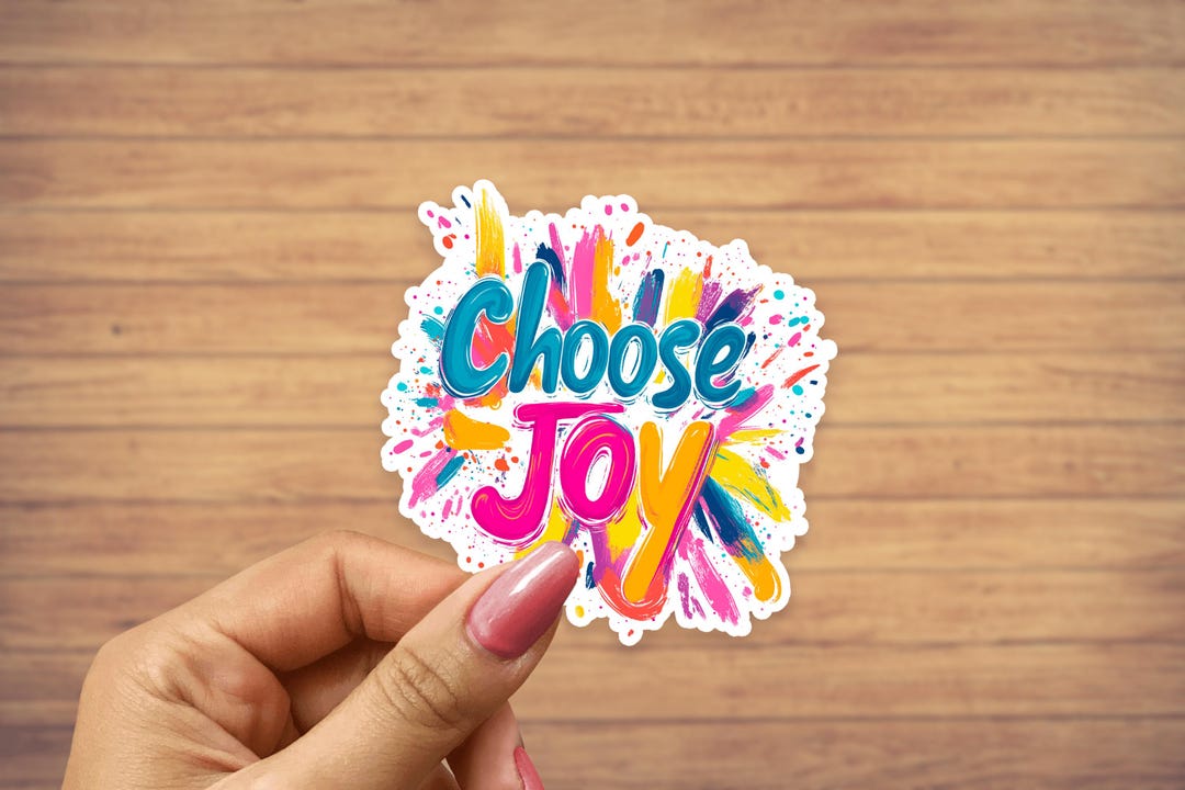 Choose Joy Sticker, Mental Health Sticker, Motivational Gifts ...