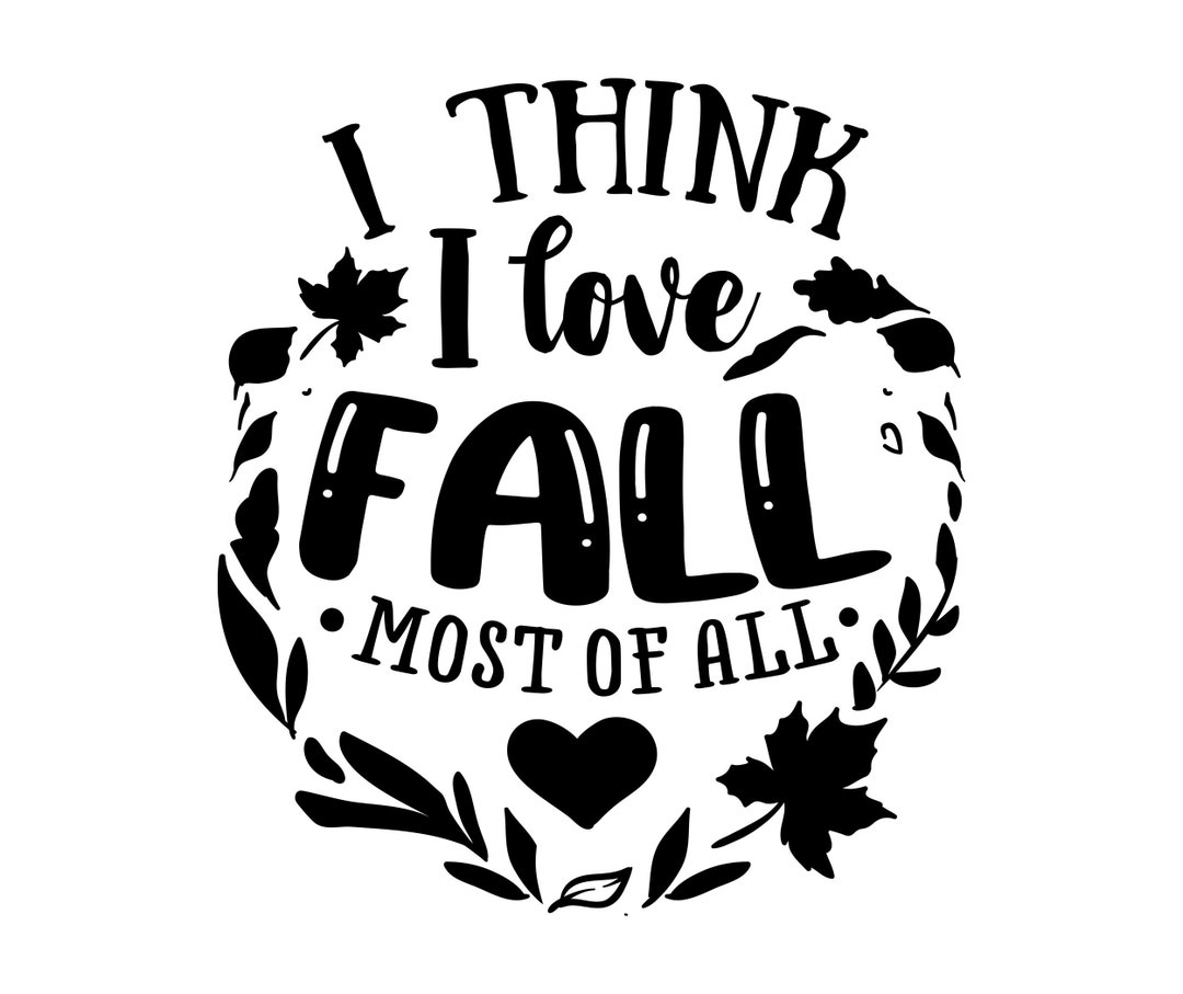 I Love Fall Vinyl Decal - Choose Size / Color - Etsy