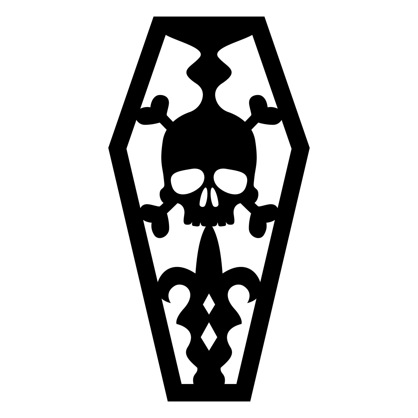 Coffin Decal for Halloween, Halloween Decor, Crafting Supplies, Spooky ...