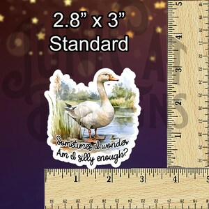 Silly Goose Sticker, Funny Bird Stickers, Laptop Sticker, Water Bottle ...