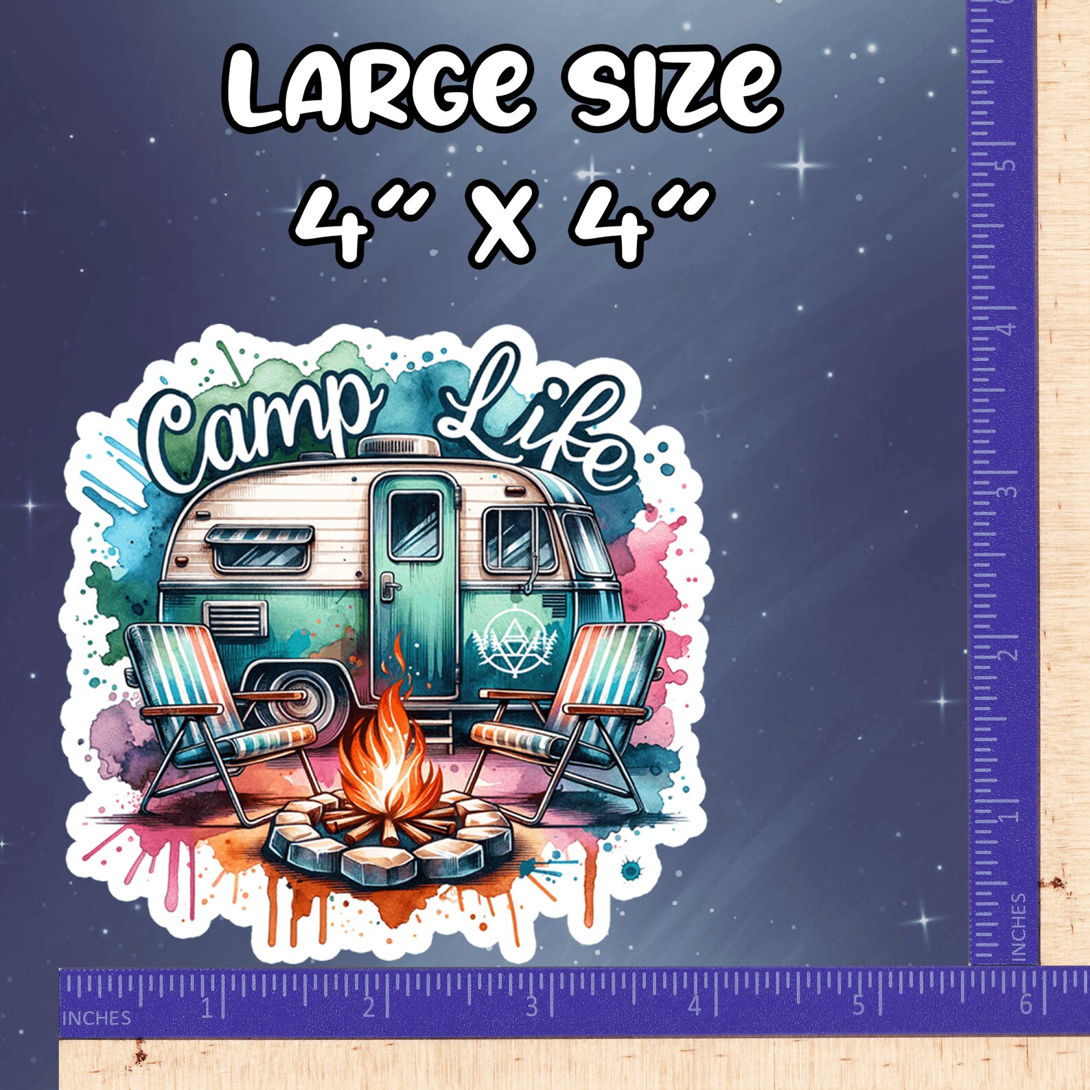 Camp Life Sticker, Camping Gifts, RV Gifts, Rv Life, Laptop Sticker ...