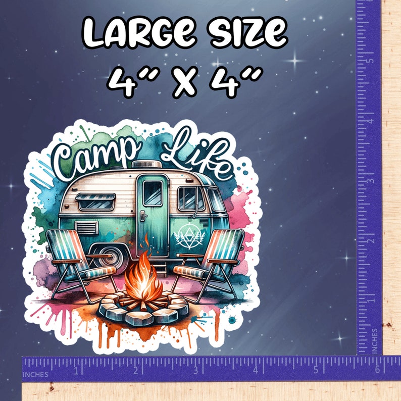 Camp Life Sticker, Camping Gifts, RV Gifts, Rv Life, Laptop Sticker ...