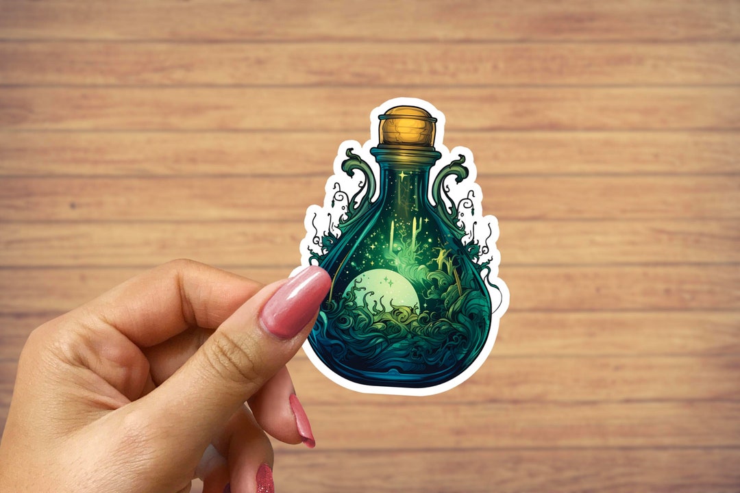 Potion Bottle Sticker, Potion Stickers, Halloween Stickers, Witchy ...