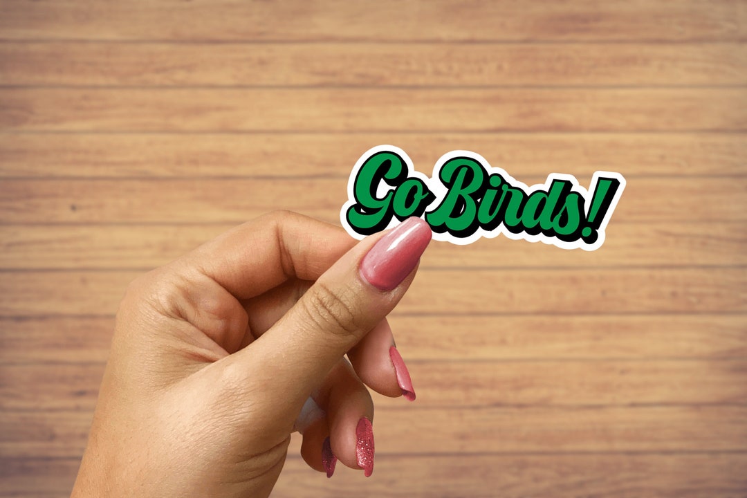 GO BIRDS Sticker, Football Sticker, Sports Stickers, Laptop Stickers ...