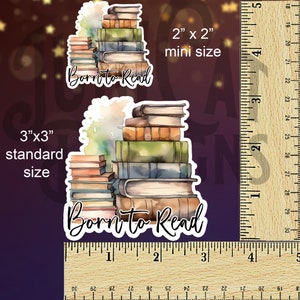 Born to Read Sticker, Bookish Sticker, Librarian Gift, Gift for Reader ...