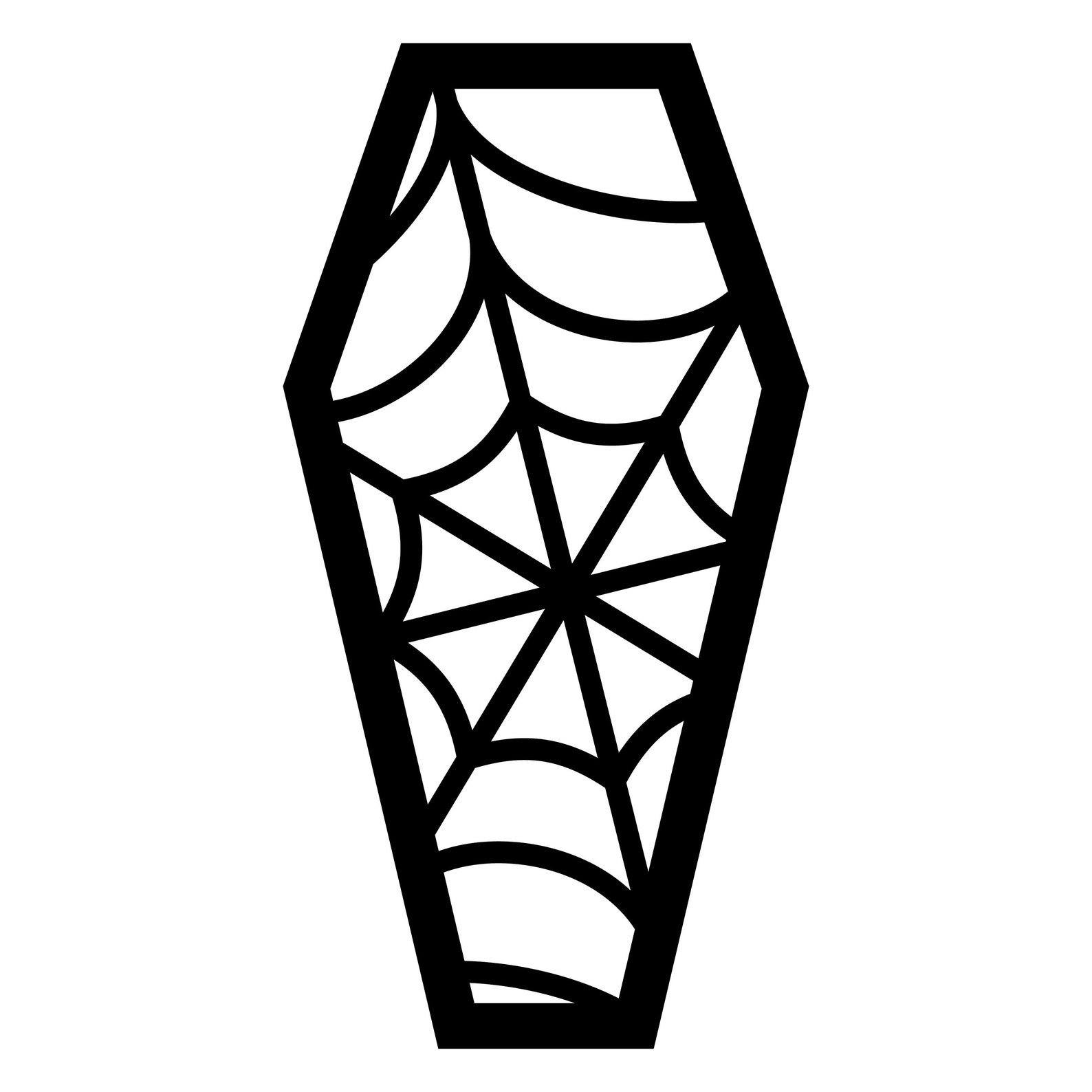 Coffin Decal for Halloween, Halloween Decor, Crafting Supplies, Spooky ...