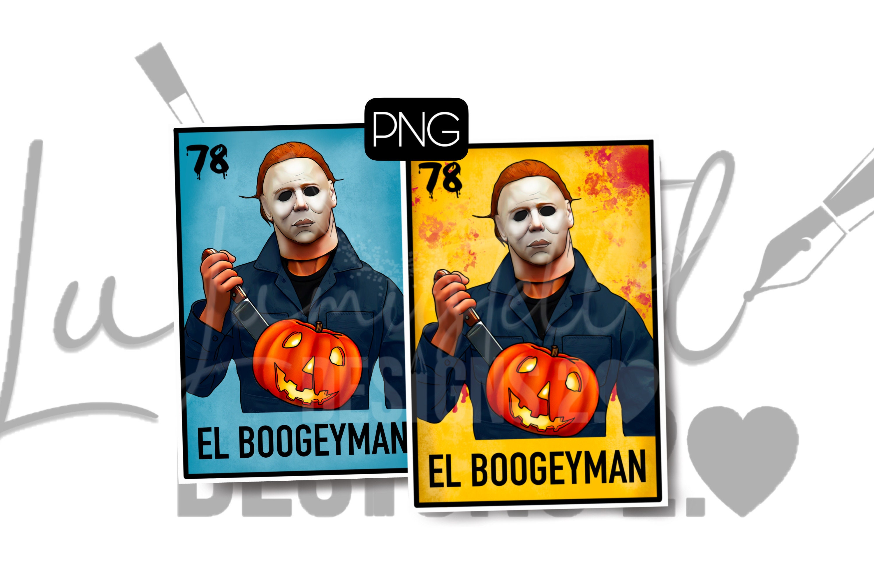 El Boogeyman, PNG File, Loteria Card, Digital Download Only - Etsy
