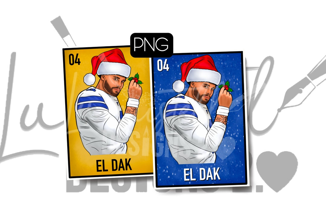 Original Design, Dak Prescott, El Dak, El Vaquero, Christmas, PNG File ...