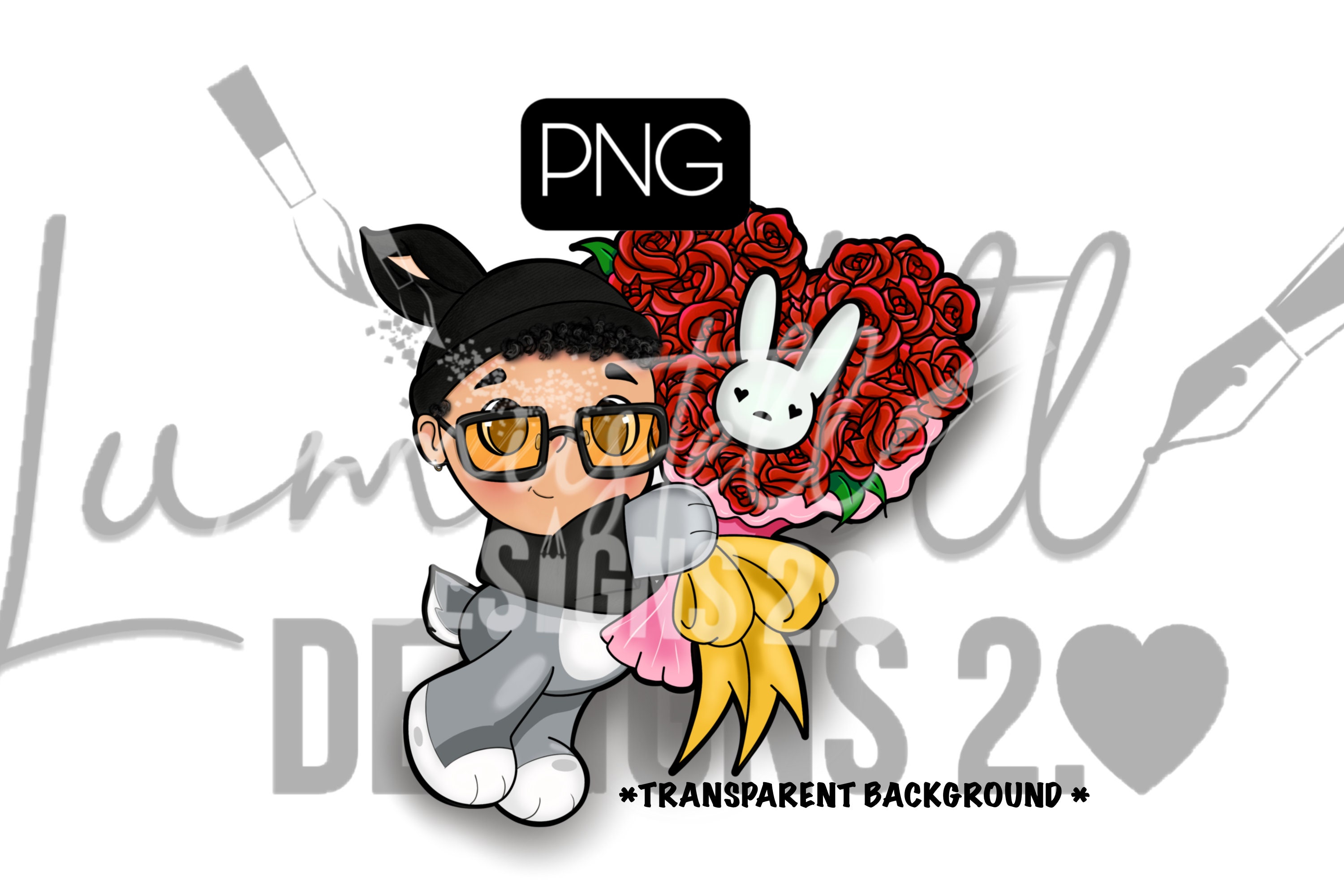 Original Design, Bad Bunny Baby, Baby Benito, PNG File, Digital ...