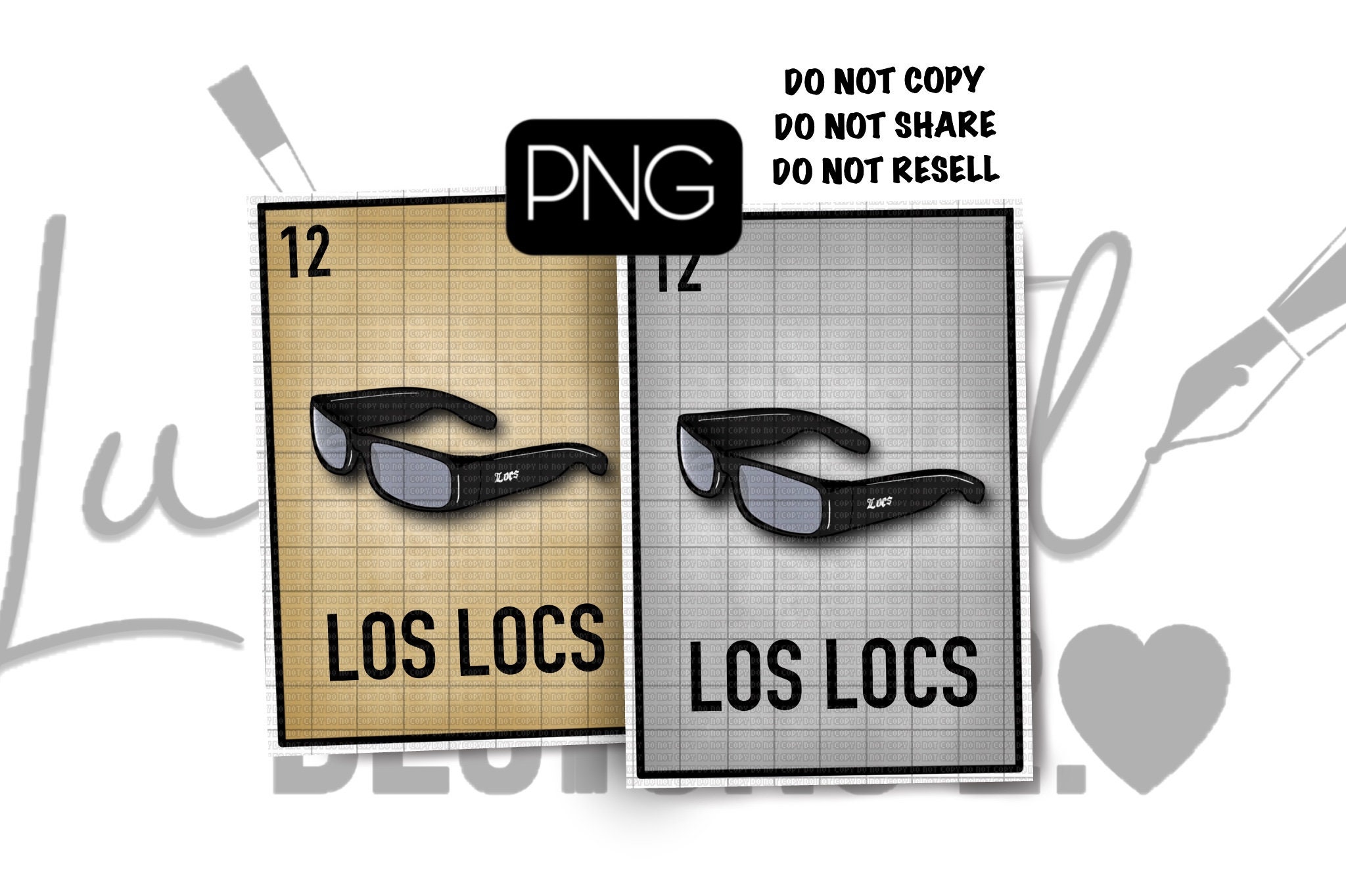 Los Locs, Cholo, PNG File, Loteria Card, Digital Download Only - Etsy