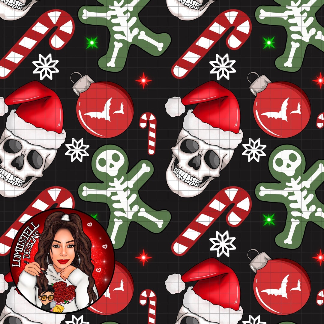 Merry Creepmas, Christmas, XMAS, Seamless, PNG File, Digital Download ...