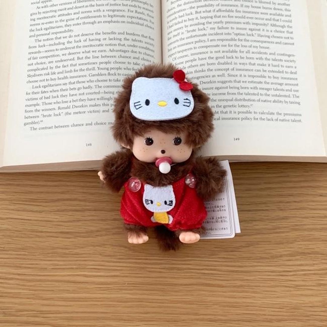 Fifi Baby Monkey Doll Keychain – Kawaii Plush Charm, Cat Costume ...