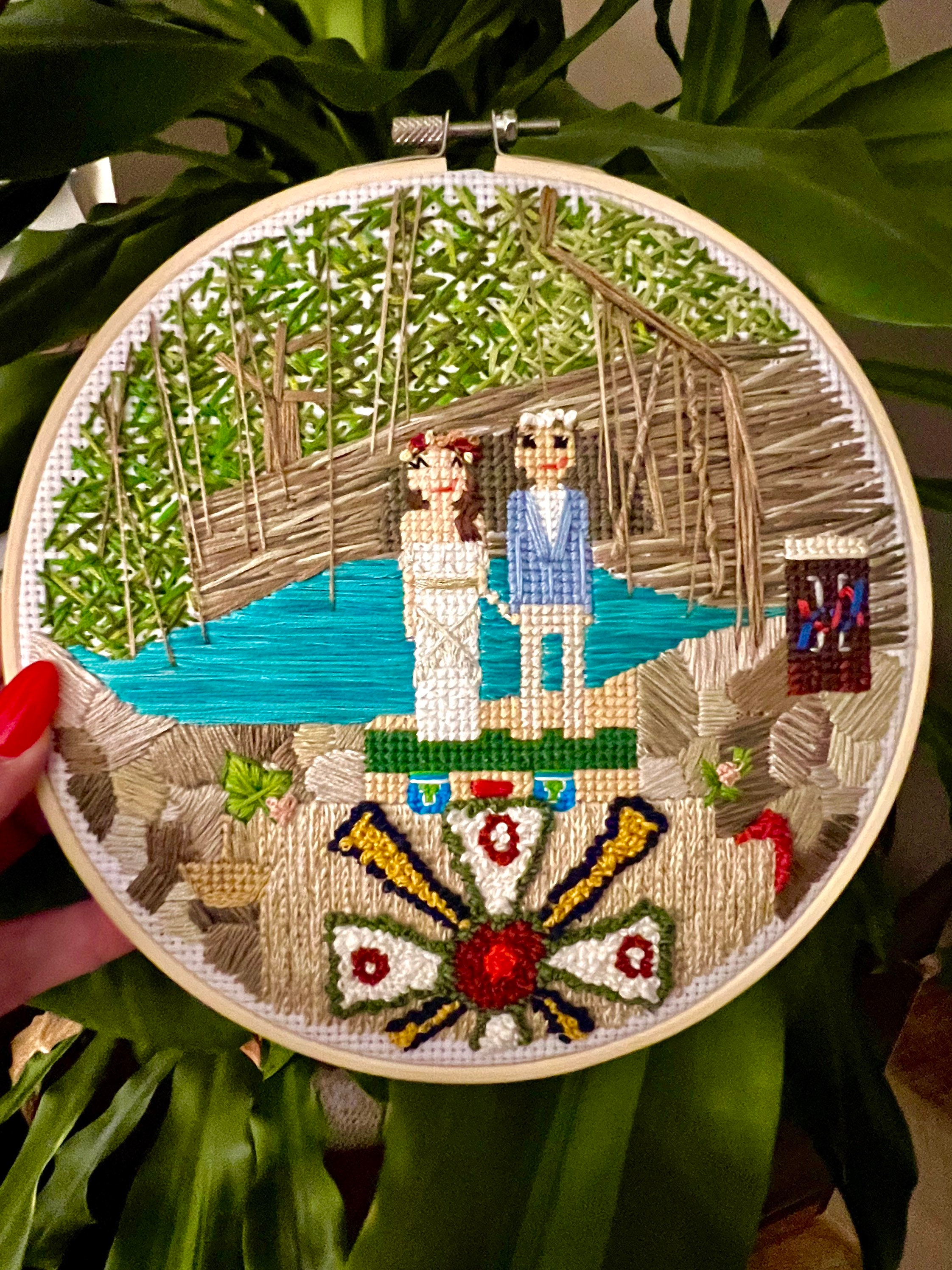 Full Scene Cross Stitch People Portraits Fully Customizable - Etsy