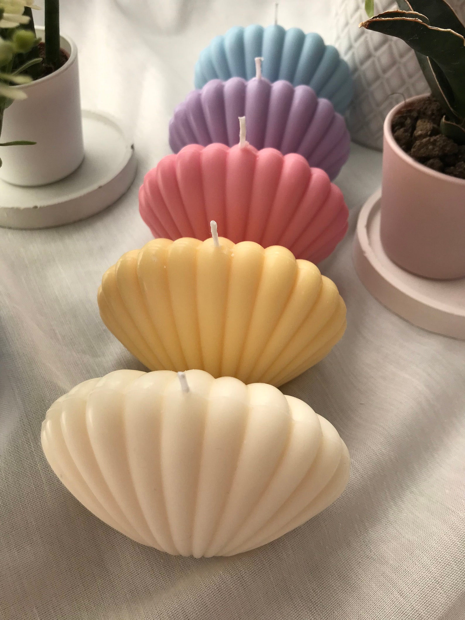 Decorative Shell Candle Soy Candle Shell Candle Shell | Etsy UK