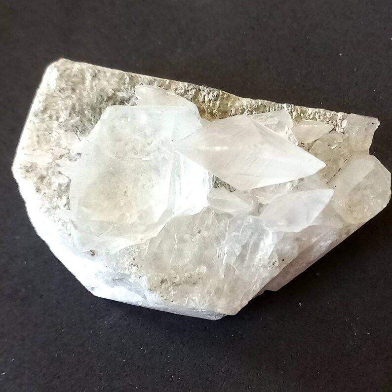 Benz Calcite and Quartz Crystal Specimen Rare Thumbnail 47.1 - Etsy
