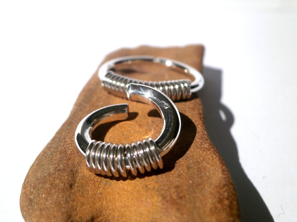 Dicker Fake Septum Ring, Piercing Coil Nasenring, Gauge Ohrring, Hoop ...