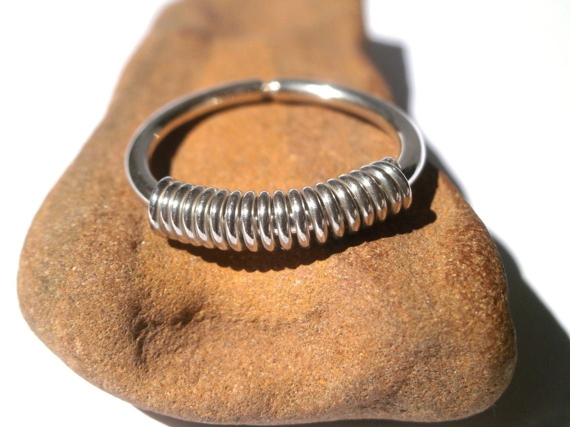 Dicker Fake Septum Ring, Piercing Coil Nasenring, Gauge Ohrring, Hoop ...