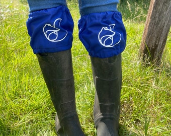 BOTTLE GREEN Welly Boot Toppers Ideal Equestrian Gardening - Etsy