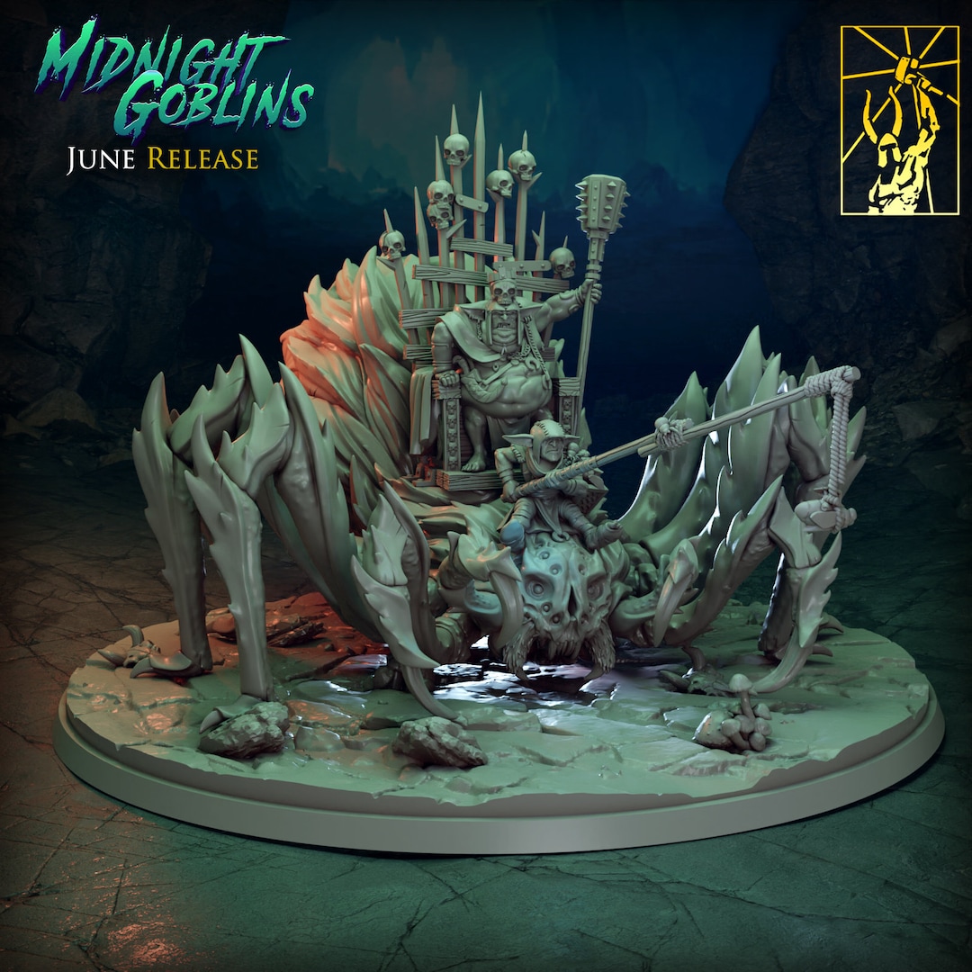 Goblin King Riding Giant Spider - Etsy