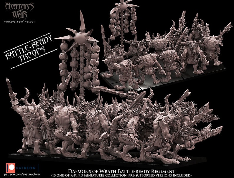 Daemons of Wrath Regiment - Etsy