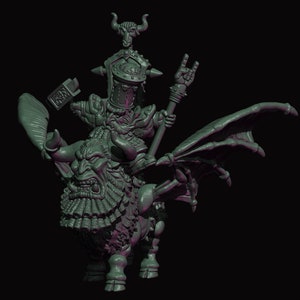 Evil Dwarf High Priest on Winged Bulltaur - Etsy