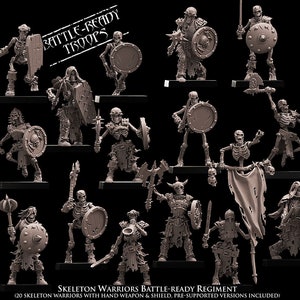 Skeleton Warriors Regiment Battle Ready - Etsy