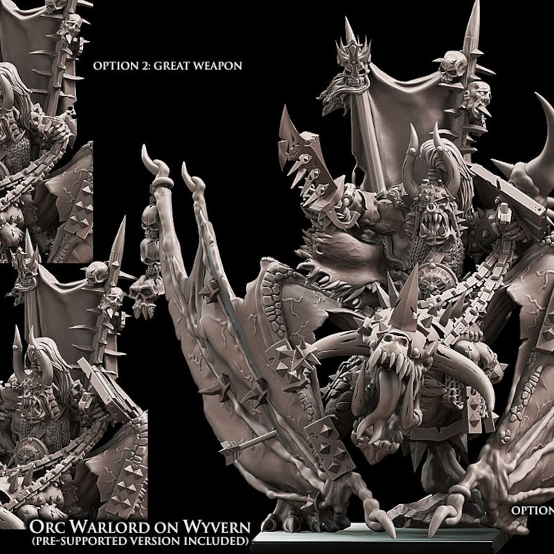 Black Orc Wyvern - Etsy UK