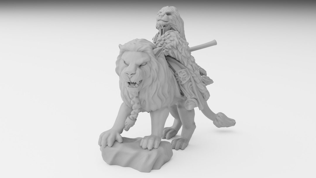 High Elf Lord on Lion - Etsy