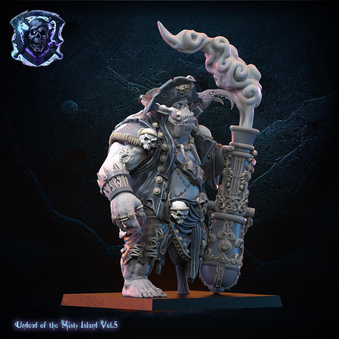 Captain smoke, Undead Ogre Hero - Etsy