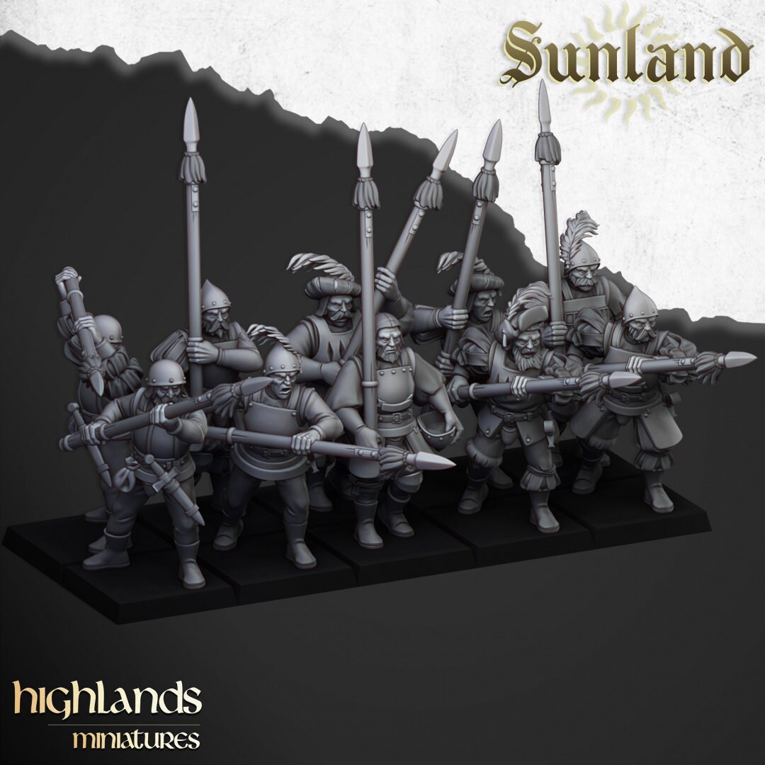 Sunland Troops With Spears and Command Options - Etsy