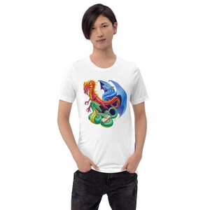 Dragon, Drake, Wyrm, Three Types of Mystical Creatures. Unisex T-shirt ...