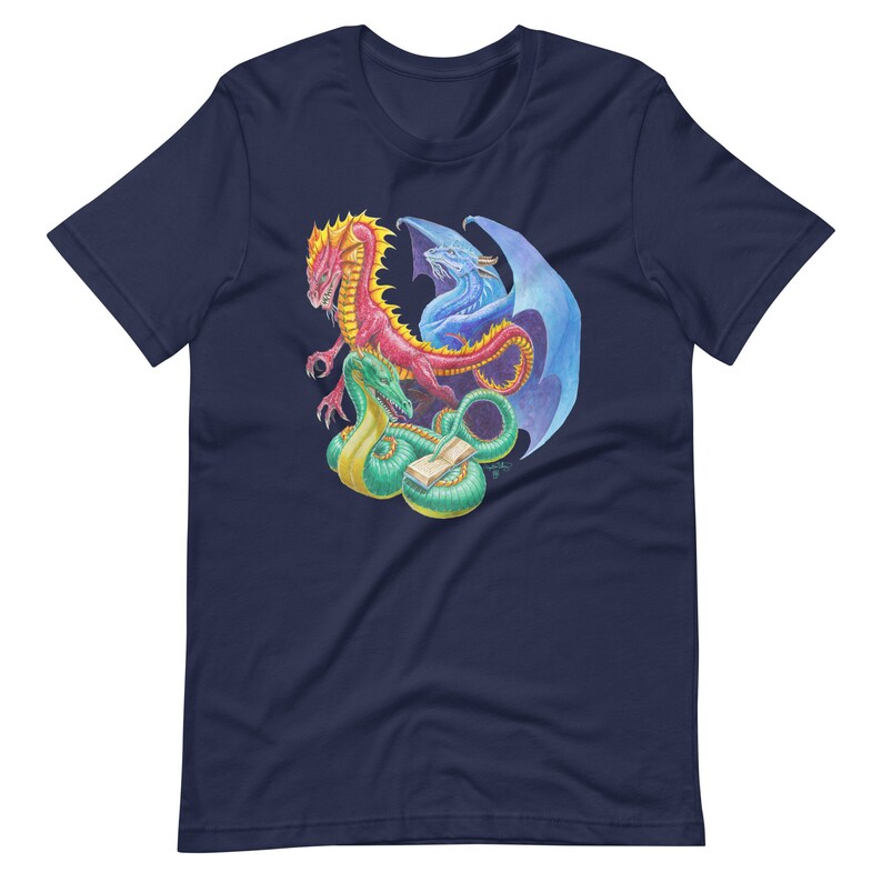 Dragon Drake Wyrm Three Types of Mystical Creatures. Unisex - Etsy