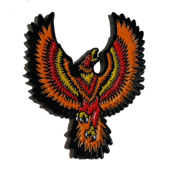 Phoenix Lapel Pin - Etsy