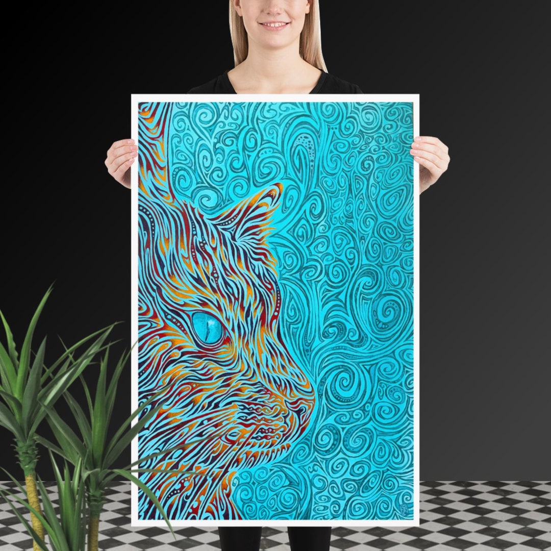 Illusion of Time and Space Poster in Two Sizes. - Etsy