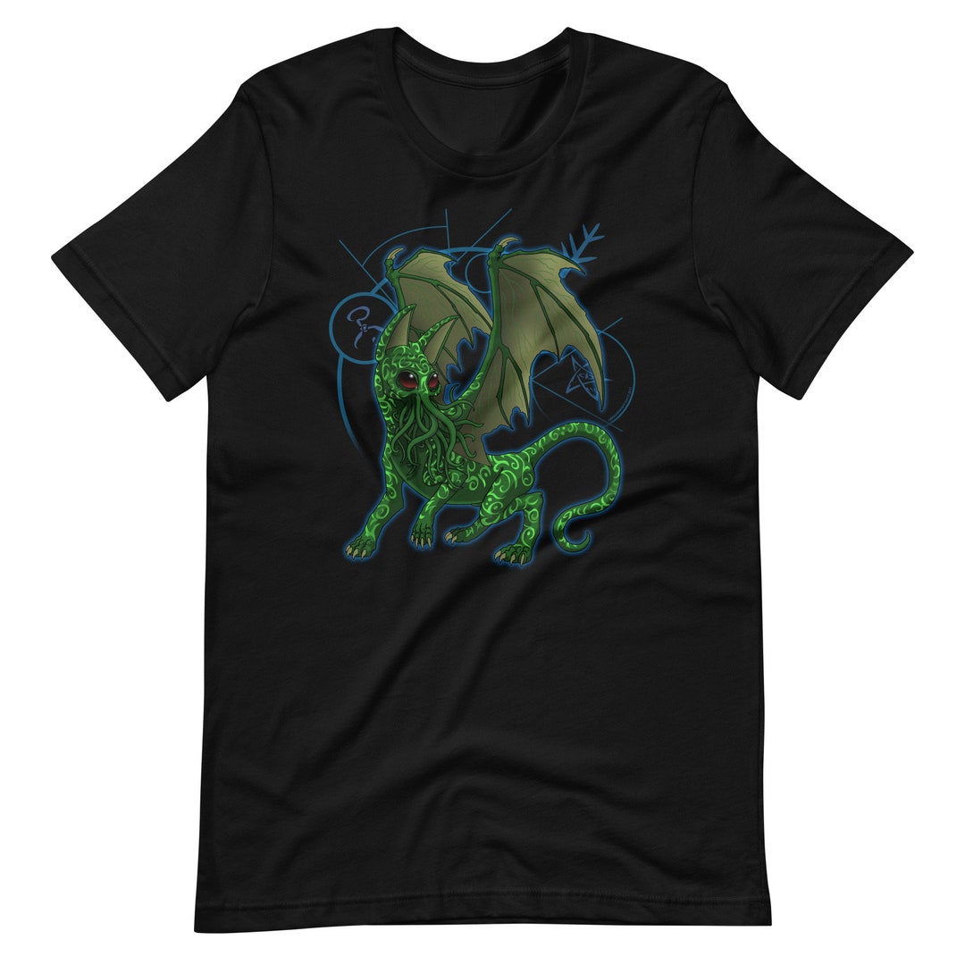 Cathulhu Cat Cthulhu, Artist Ray Vantilburg - Short-sleeve Unisex T ...