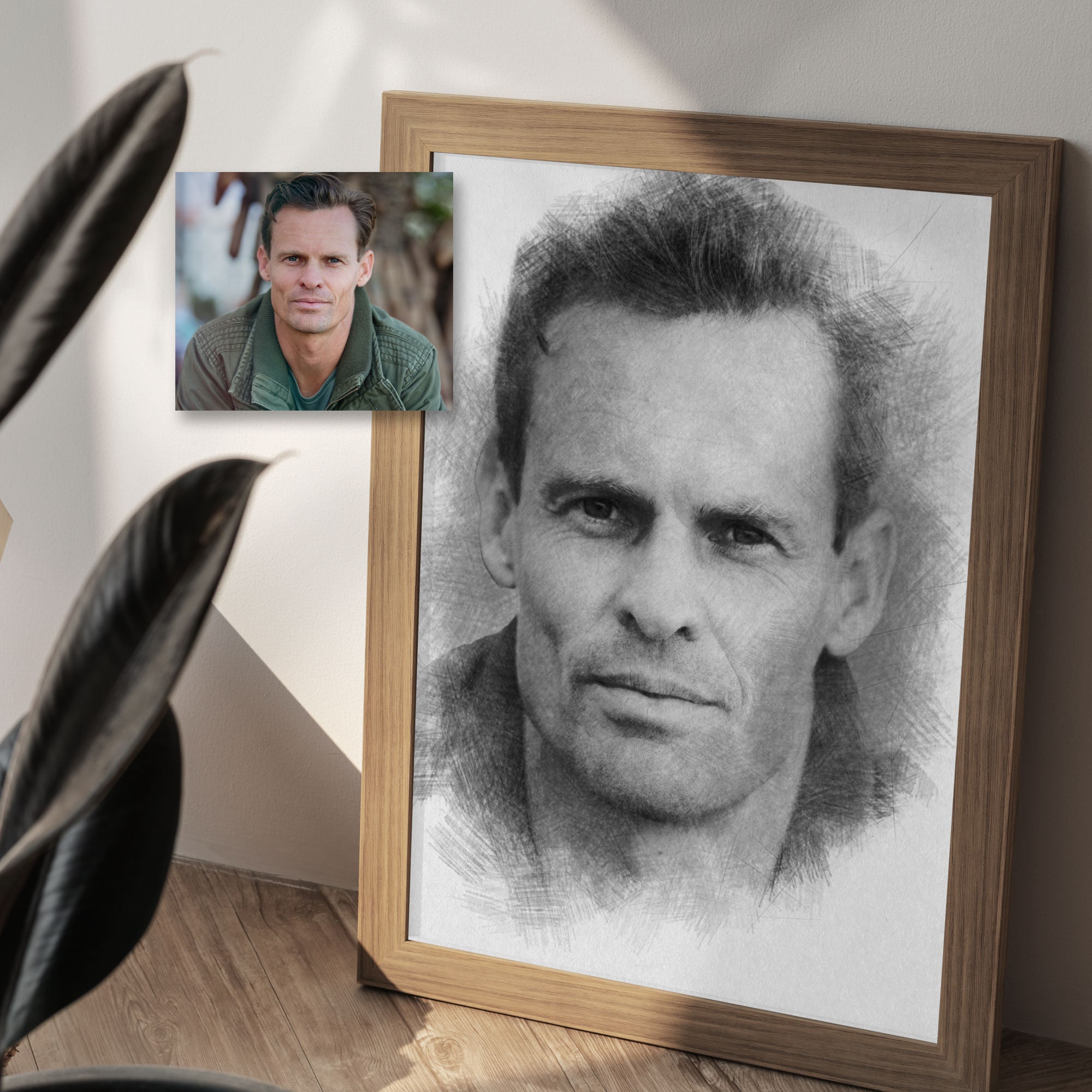 Pencil Drawing Portrait From Photo Digital Sketch From Photo - Etsy