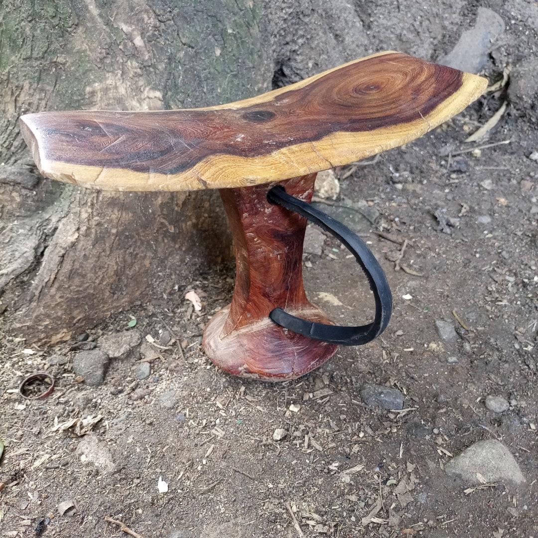 Vintage Pokot Acacia Wood Stool Chair Seat Headrest Antique Kenya ...