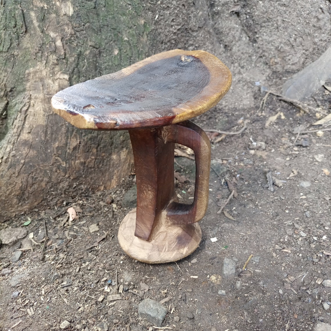 Vintage Turkana Pokot Stool Chair Seat Headrest Antique Kenya African ...