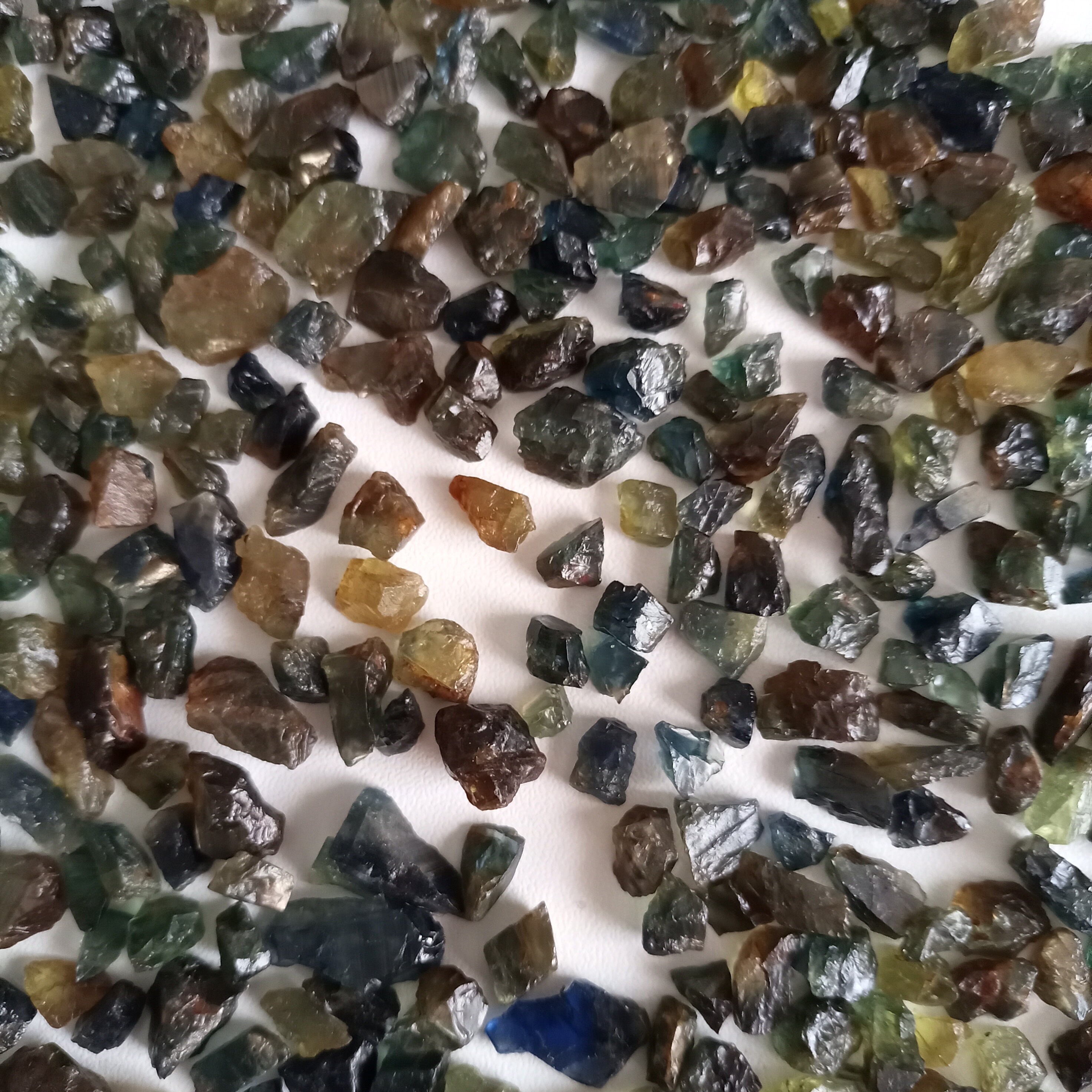 1KG Gem Sapphire Mix Parcel Natural Gemstone Rough Jewelry Facet Grade ...
