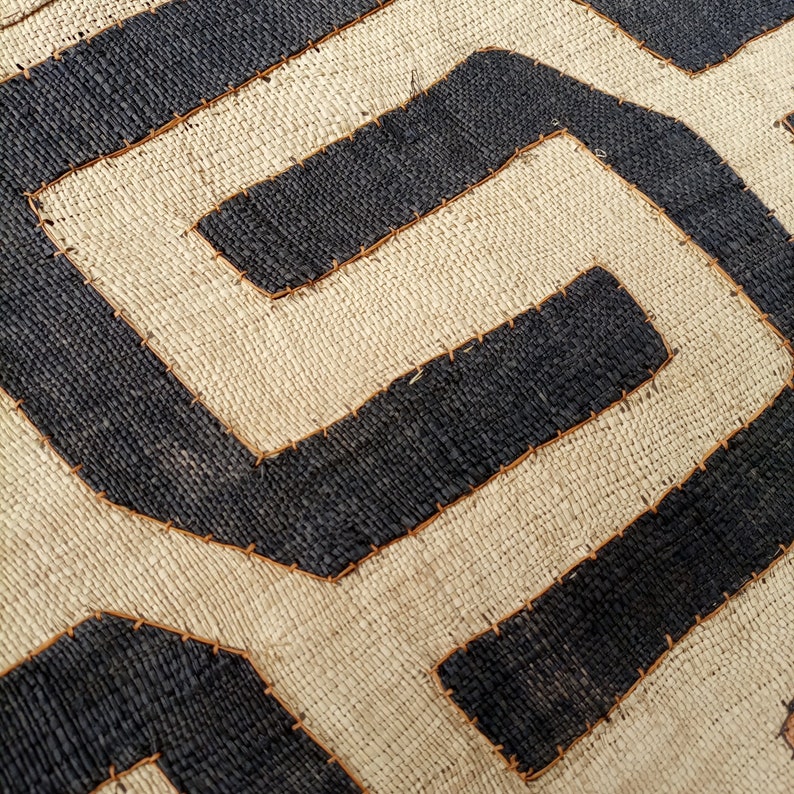 116x24 INCH Bakuba Tribe Original Clothes Textile Tapestry Kasai DRC ...