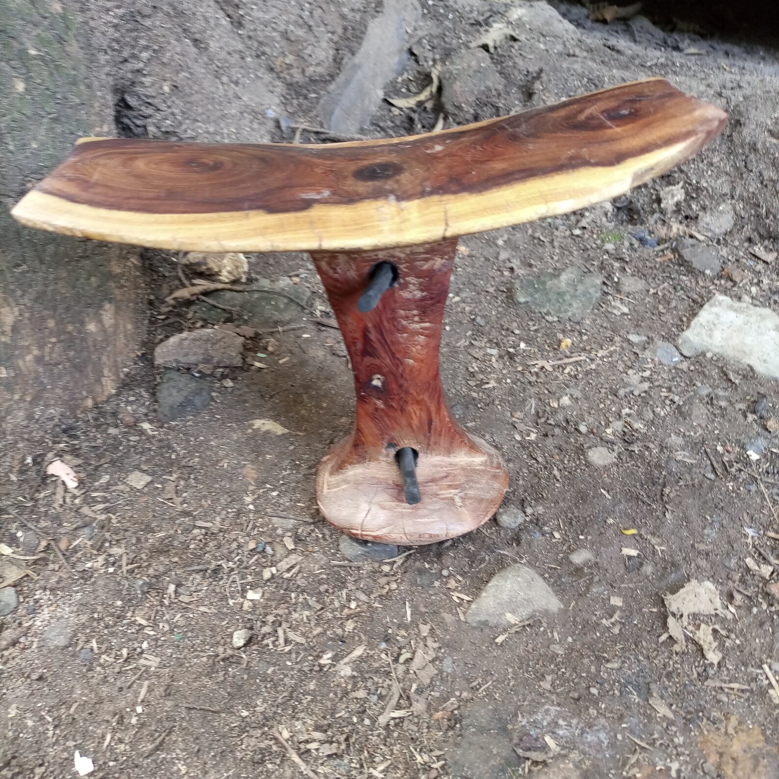 Vintage Pokot Acacia Wood Stool Chair Seat Headrest Antique Kenya ...