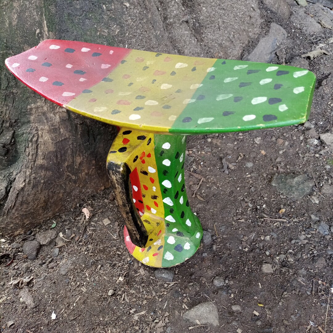 Vintage Turkana Pokot Stool Chair Headrest Antique Kenya African Rasta ...