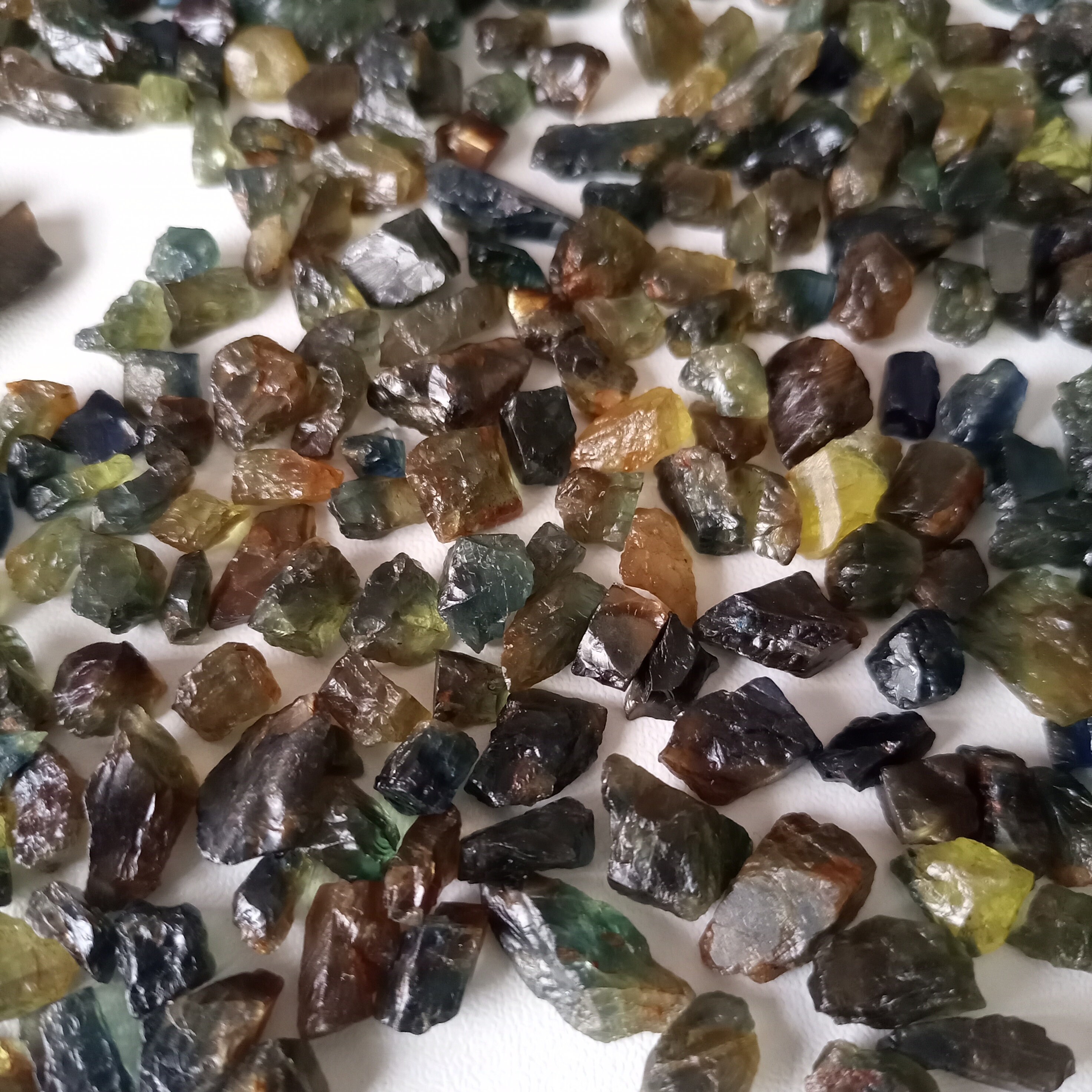 1KG Gem Sapphire Mix Parcel Natural Gemstone Rough Jewelry Facet Grade ...