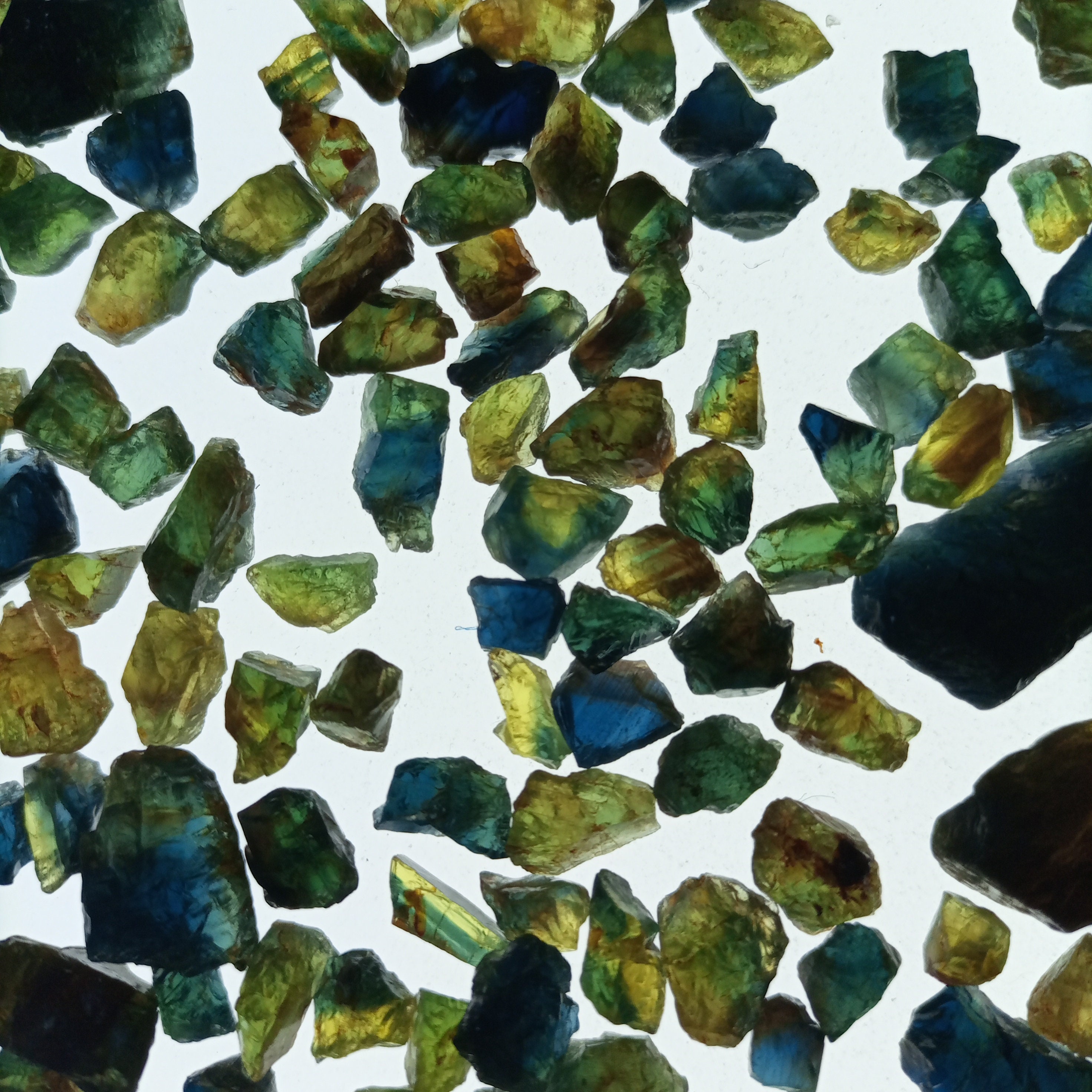 1KG Semi Gem Sapphire Mix Parcel Natural Gemstone Rough Jewelry Grade ...