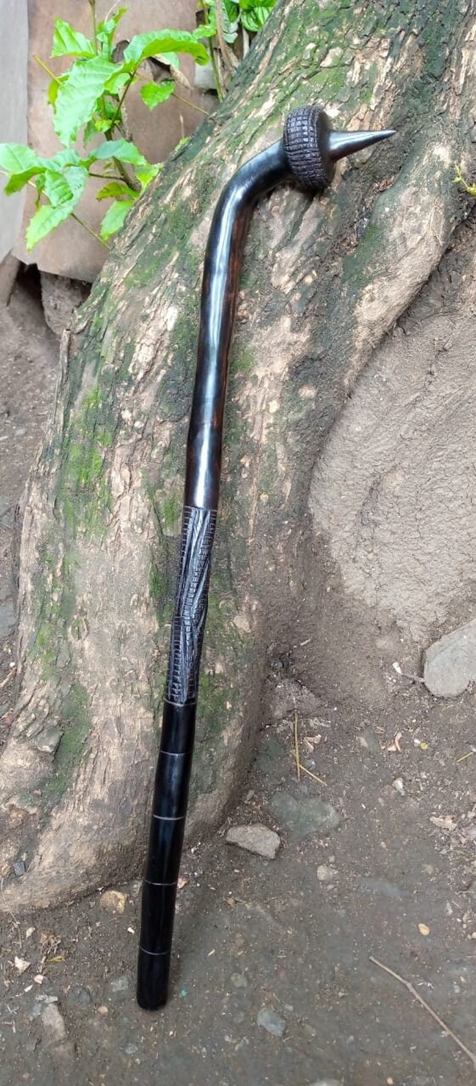 Traditional Tokofini Style Talking Stick Original Handcarved U Pik Wood ...