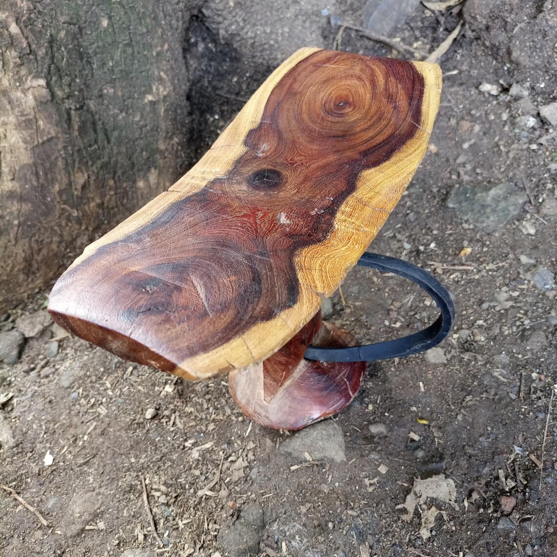 Vintage Pokot Acacia Wood Stool Chair Seat Headrest Antique Kenya ...