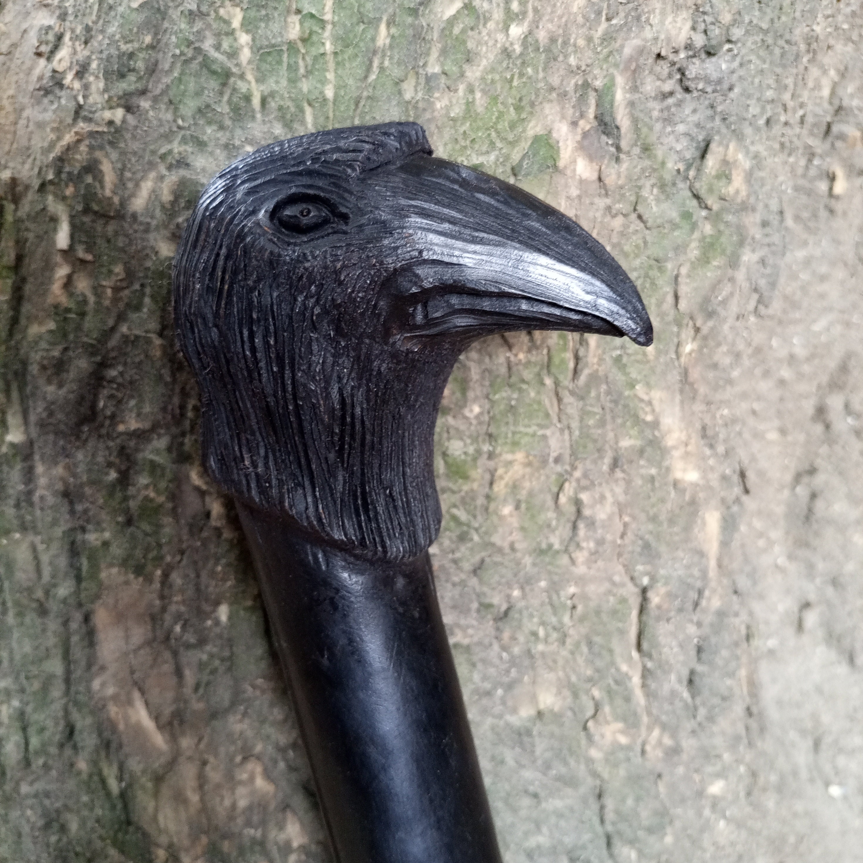 Maasai Bird Crow Traditional Ironwood Talking Stick Original Handcarved ...
