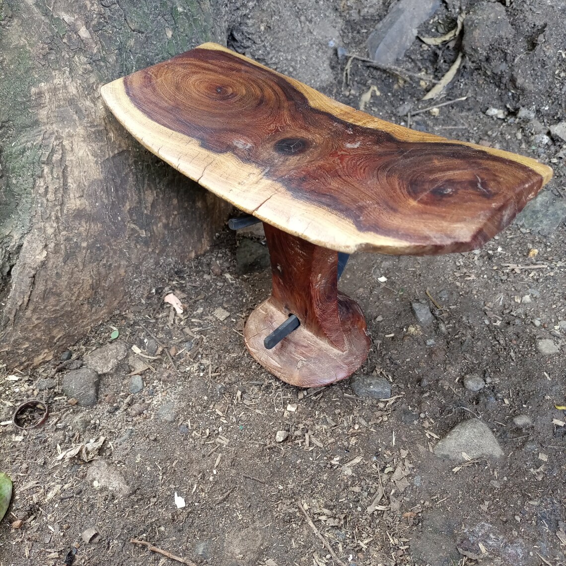 Vintage Pokot Acacia Wood Stool Chair Seat Headrest Antique Kenya ...