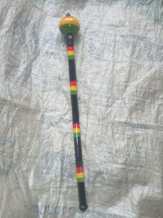 Traditional Rastafarian Talking Stick Original Handcarved U - Etsy